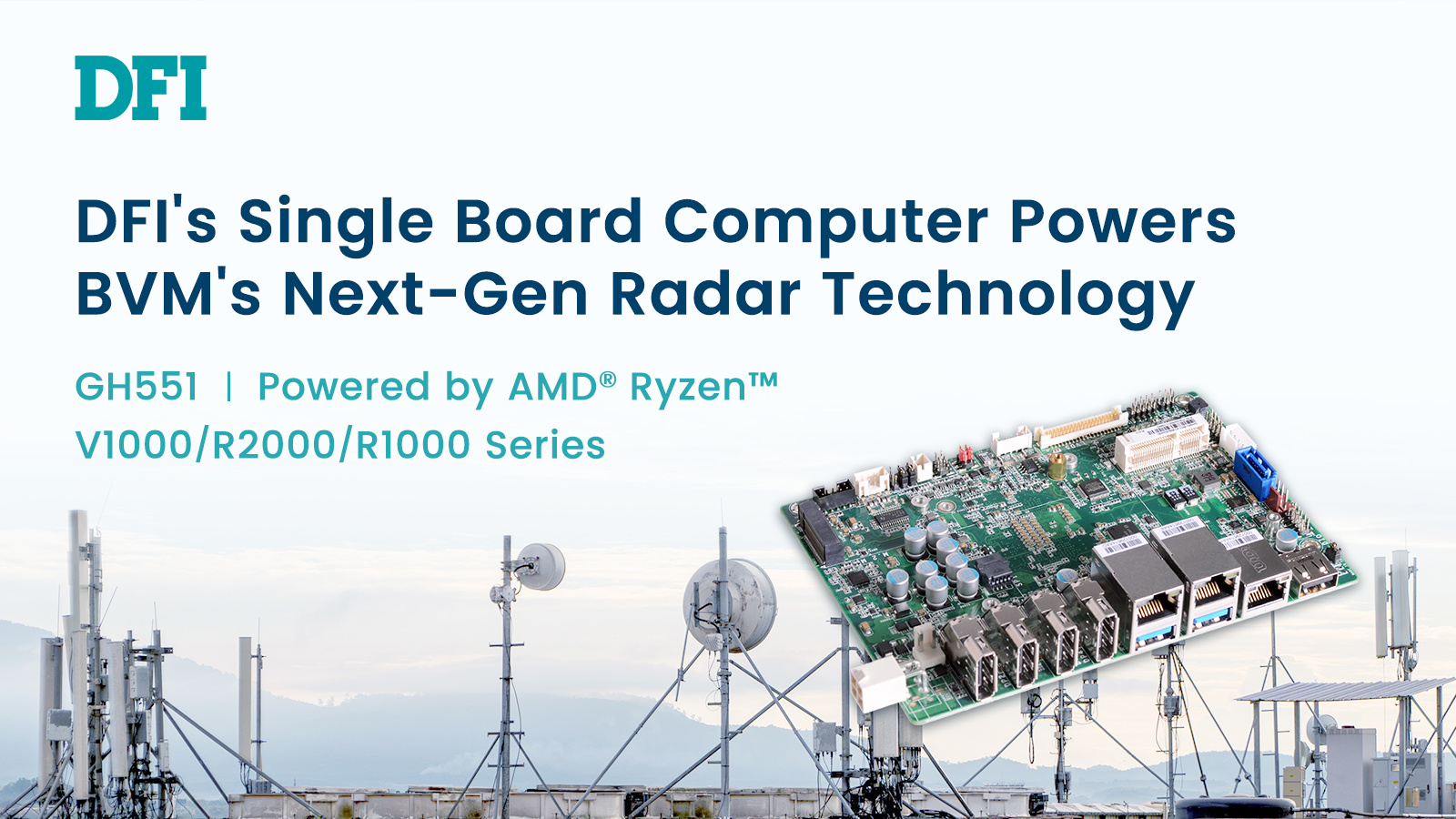 DFI's Single Board Computer Powers BVM's Next-Gen Radar Technology